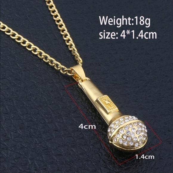 Accessories | Iced Out Hip Hop Mic Necklace | Poshmark